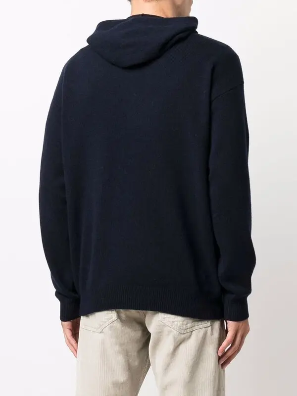 Malo Knitted Pullover Hoodie