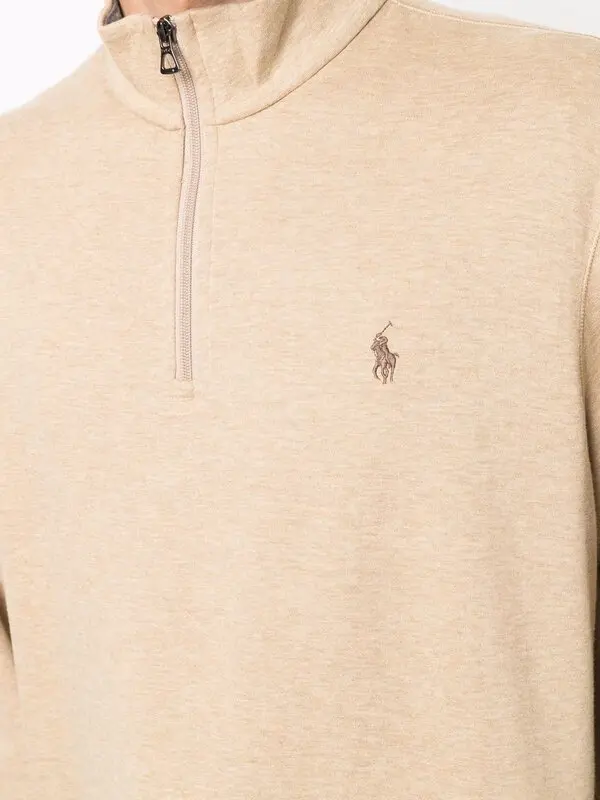 Polo Ralph Lauren Knitted Jumper With Embroidered Pony - Neutrals