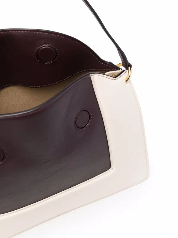 WANDLER Penelope Two-tone Leather Shoulder Bag