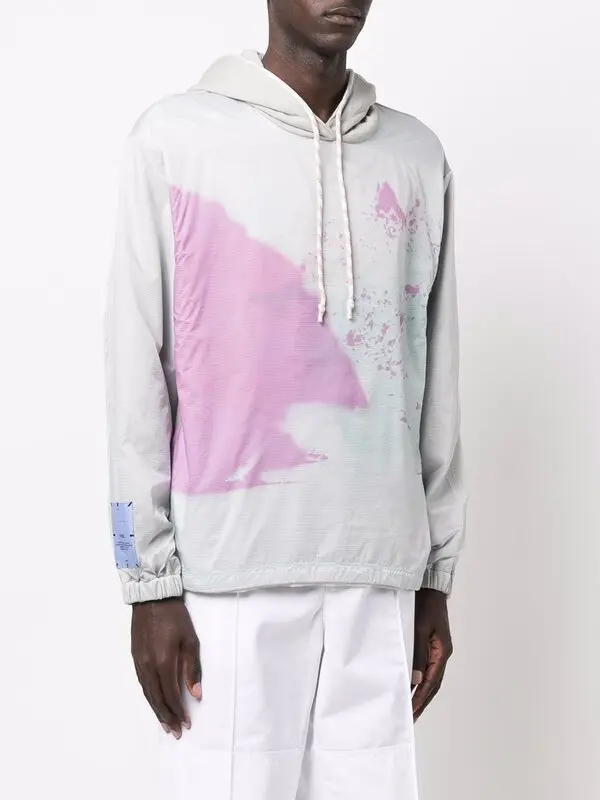Alexander McQueen Abstract-print Cotton Hoodie