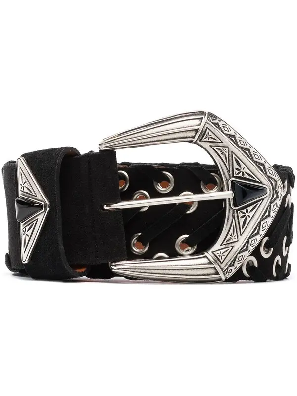 Etro Suede Waist Belt - Black