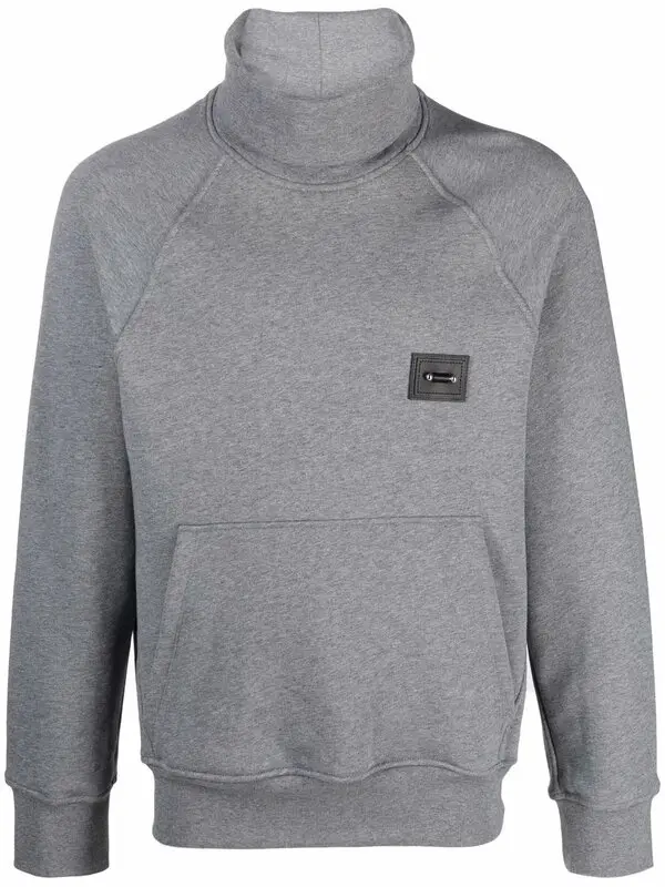 Neil Barrett Logo-patch Rollneck Sweatshirt