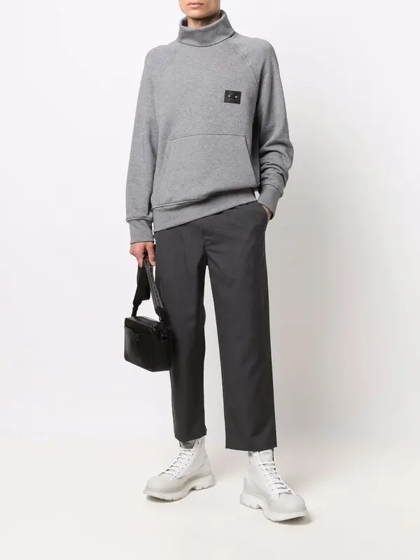 Neil Barrett Logo-patch Rollneck Sweatshirt