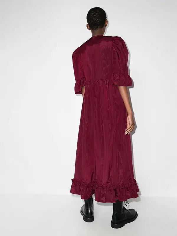 Batsheva Ella Moire Maxi Dress