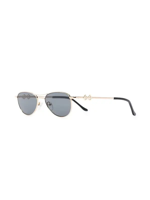 KAREN WAZEN Jen Pilot-frame Sunglasses