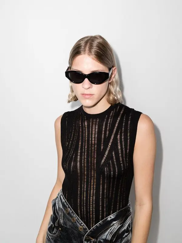 KAREN WAZEN Scarlett Oval-frame Sunglasses