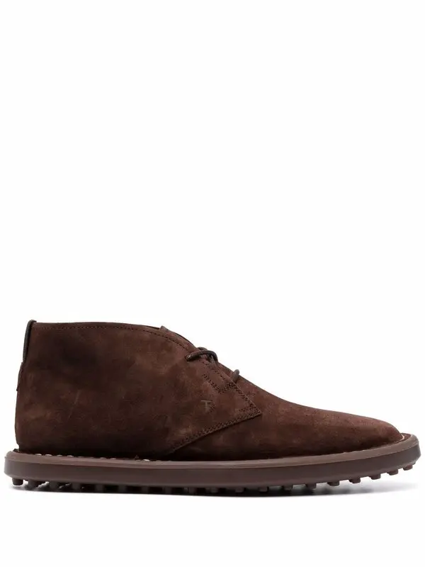 TOD'S Lace-up Suede Desert Boots