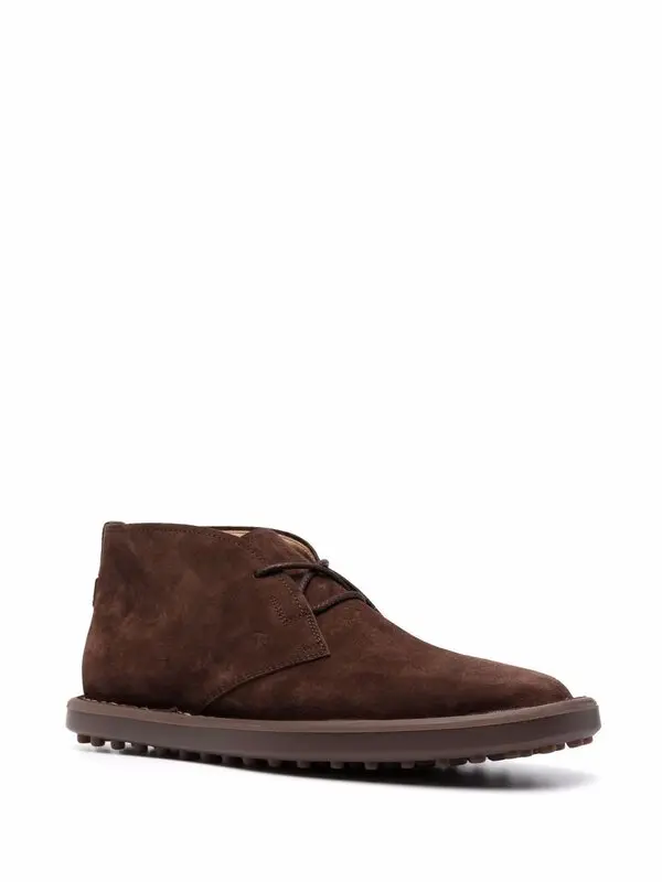 TOD'S Lace-up Suede Desert Boots