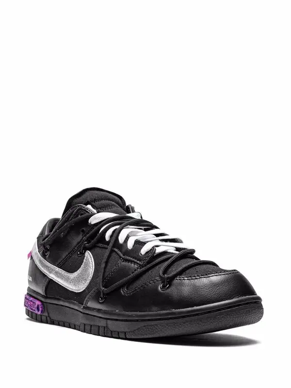 Nike X Off White Dunk Low Lot 50 Sneakers - Black