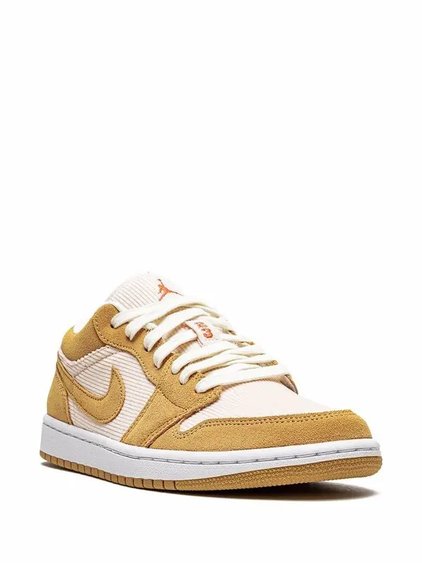 JORDAN Air 1 Low Se Corduroy & Suede Sneakers - Orange
