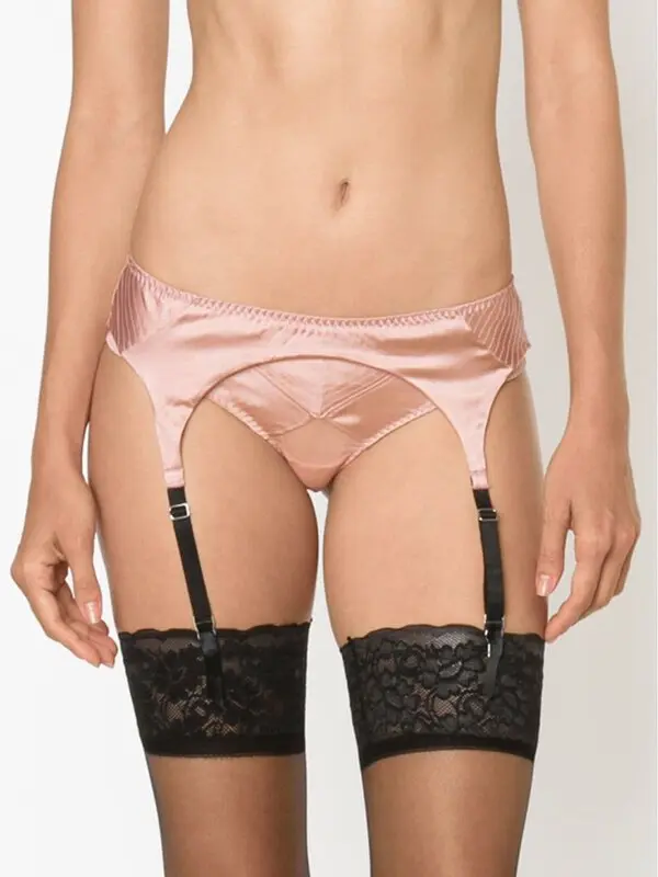 FLEUR DU MAL Garter Belt - Pink