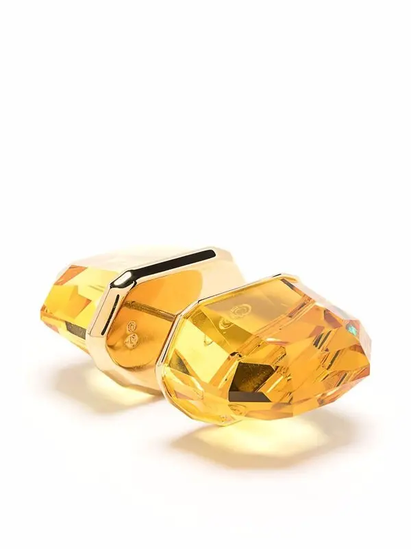 Swarovski Lucent Stud Single Earring - Yellow | Editorialist