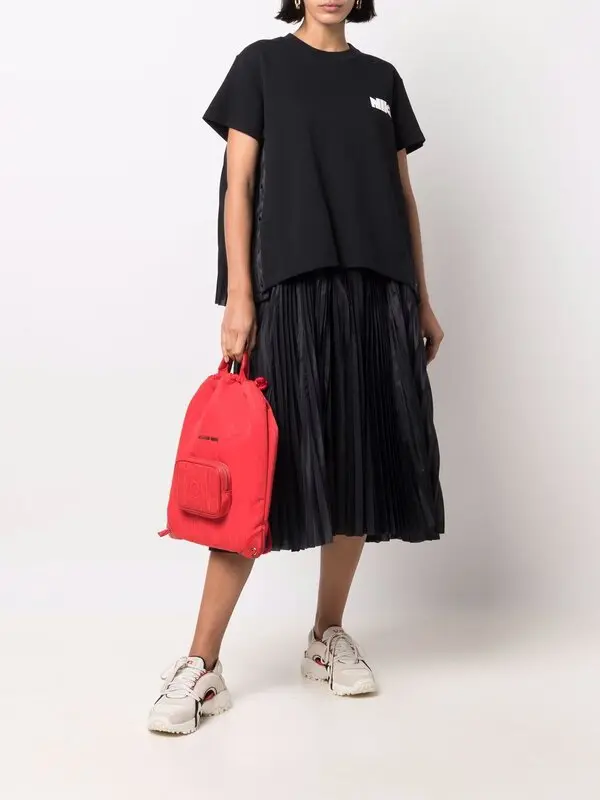 Nike X Sacai Peated-Back T-Shirt In Black - 20% Off | Editorialist