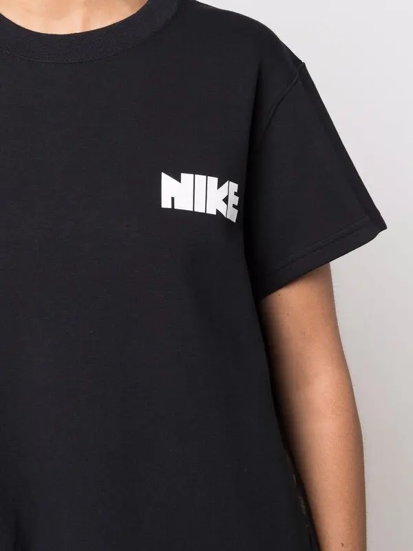 【USED】Wmns Nike x sacai Hybrid T-shirt WMNS) Nike x sacai Hybrid T-Shirt 'Black' CD6310-010