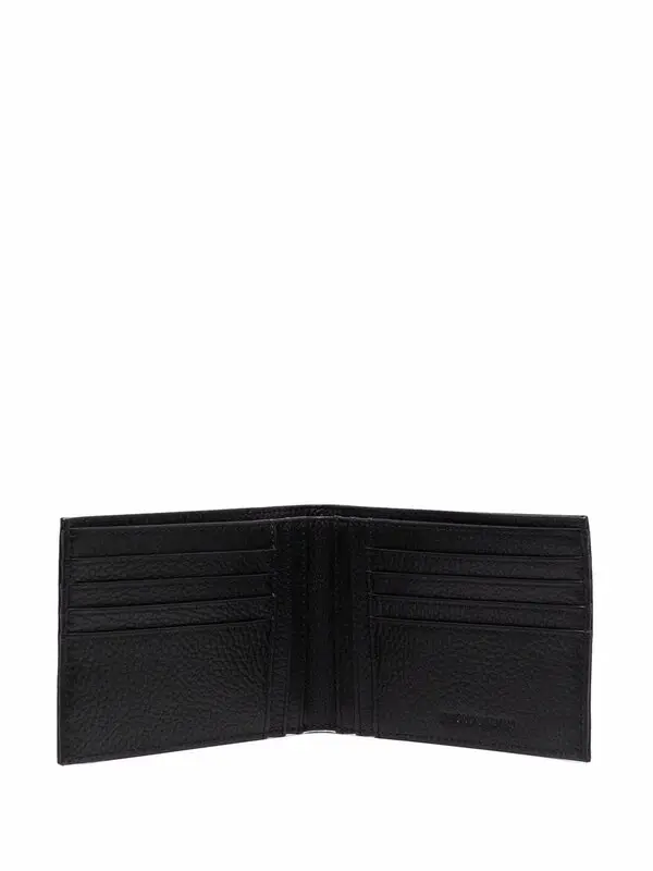 Emporio Armani Pebbled Bi-fold Wallet