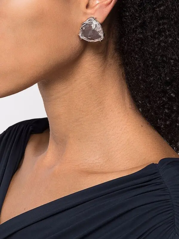 SWAROVSKI Mesmera Triangle Cut Crystal Clip Single Earring