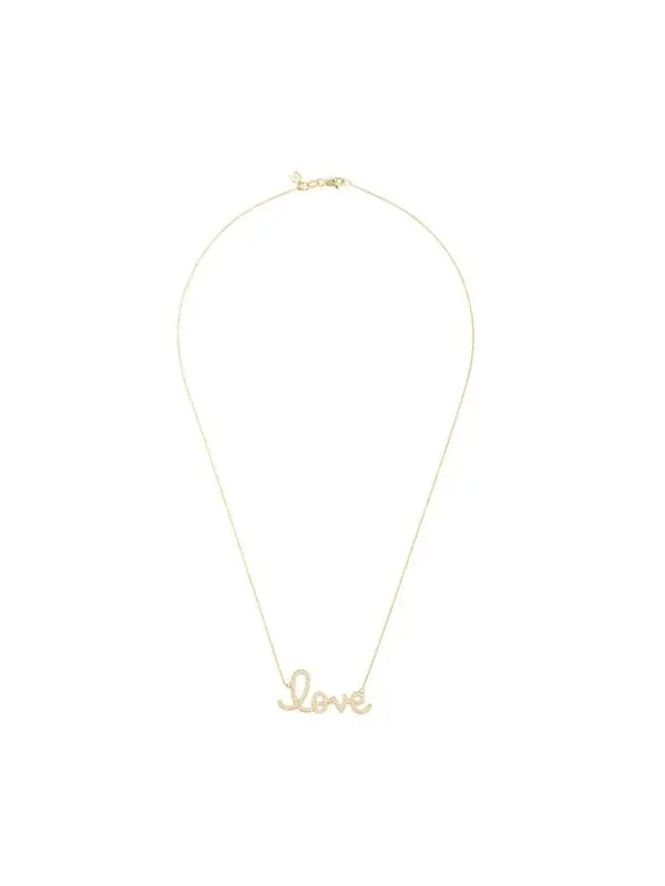 SYDNEY EVAN 14kt Yellow Love Diamond Necklace - Gold