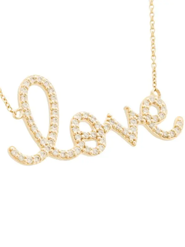 SYDNEY EVAN 14kt Yellow Love Diamond Necklace - Gold