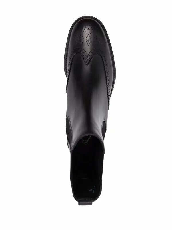 TOD'S Perforated Leather Ankle Boots