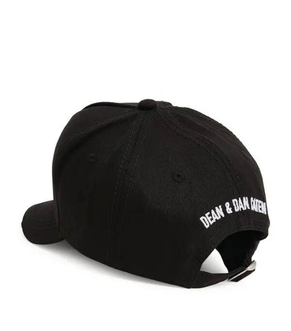 Dsquared2 Icon Tape Baseball Cap - Black | Editorialist