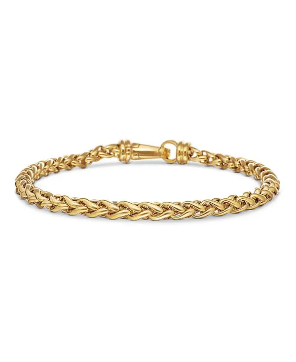David Yurman 18k Yellow Wheat Chain Bracelet - Gold