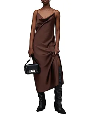 ALLSAINTS Hadley Cowl Slip Dress