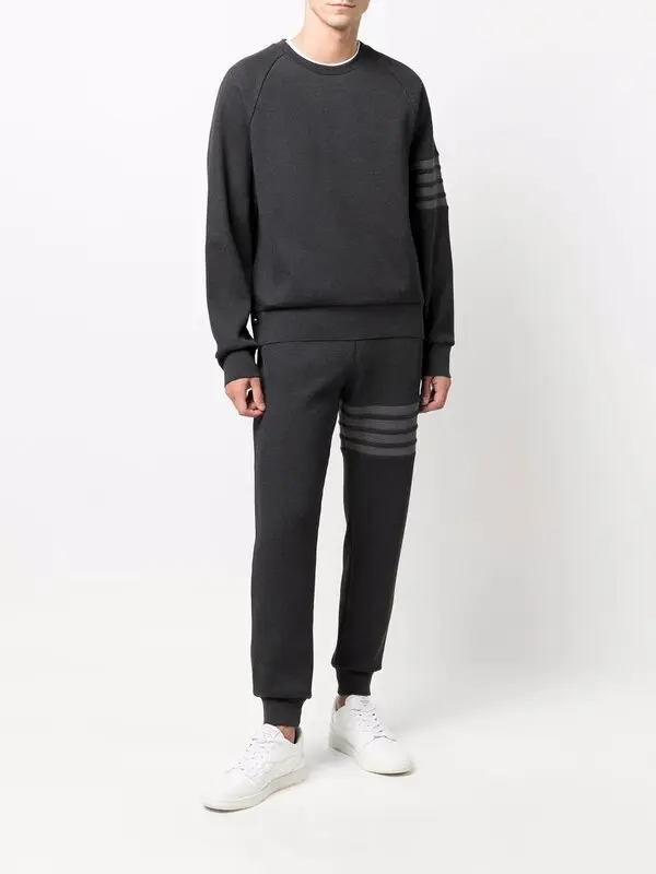 Thom Browne 4-bar Tapered Track Pants - Grey
