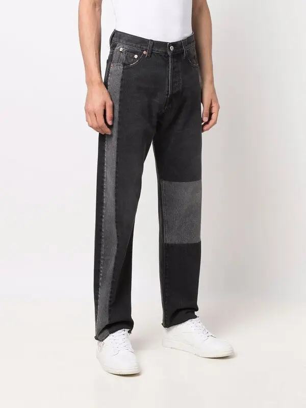 Valentino Garavani Patchwork Straight-leg Trousers