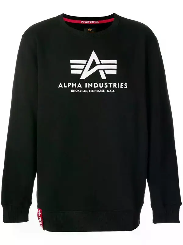 Alpha Industries Logo Patch Sweater - Black