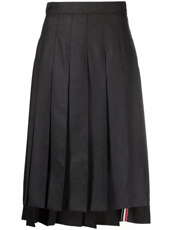 Thom Browne Super 120's Twill Pleated Skirt