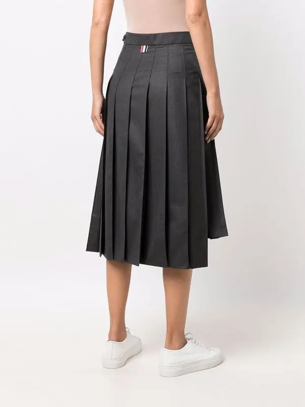 Thom Browne Super 120's Twill Pleated Skirt