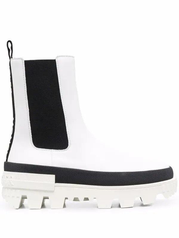 Moncler Coralyne Chelsea Boots - White