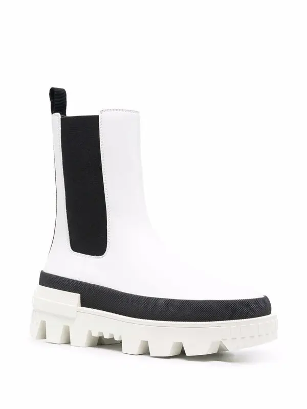 Moncler Coralyne Chelsea Boots - White