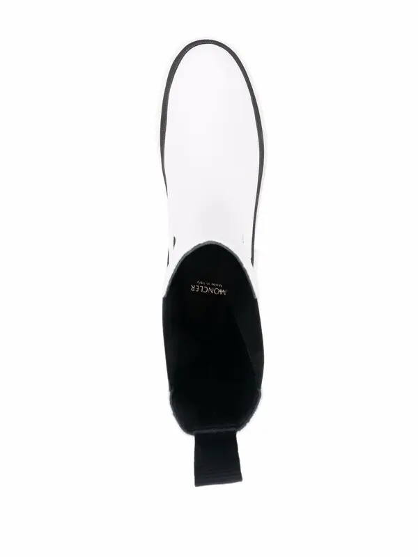 Moncler Coralyne Chelsea Boots - White