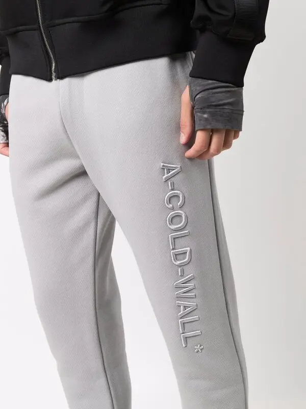 A-COLD-WALL* Embossed Logo Trackpants - Grey