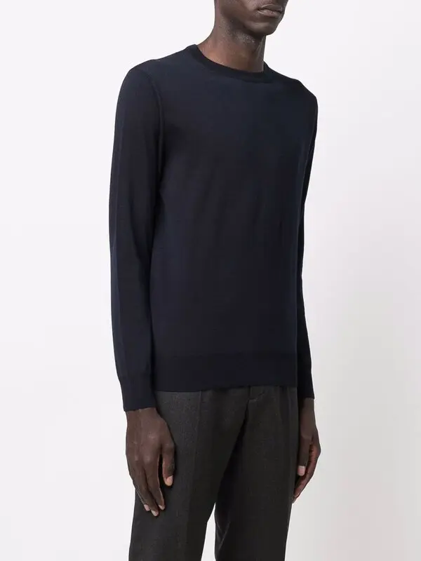 Canali Fine-knit Sweater - Blue