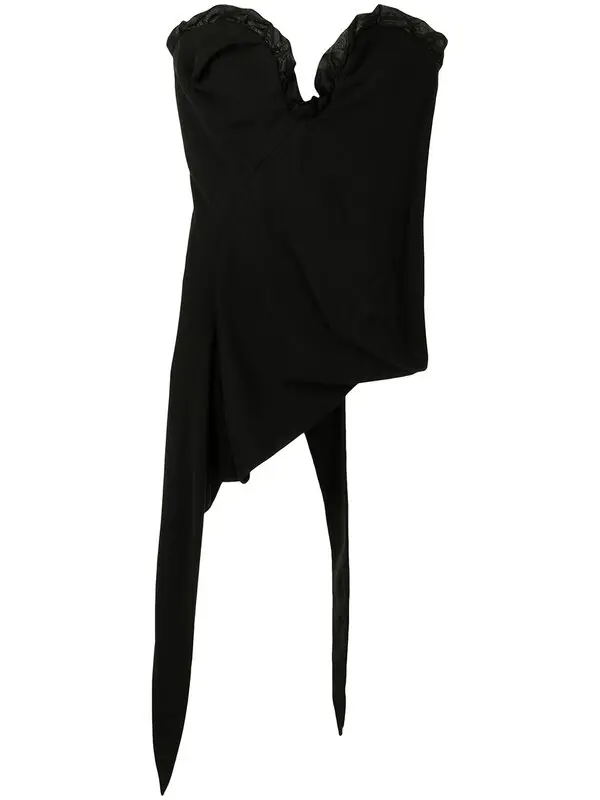 AMBUSH Ruffle-detail Corset Top