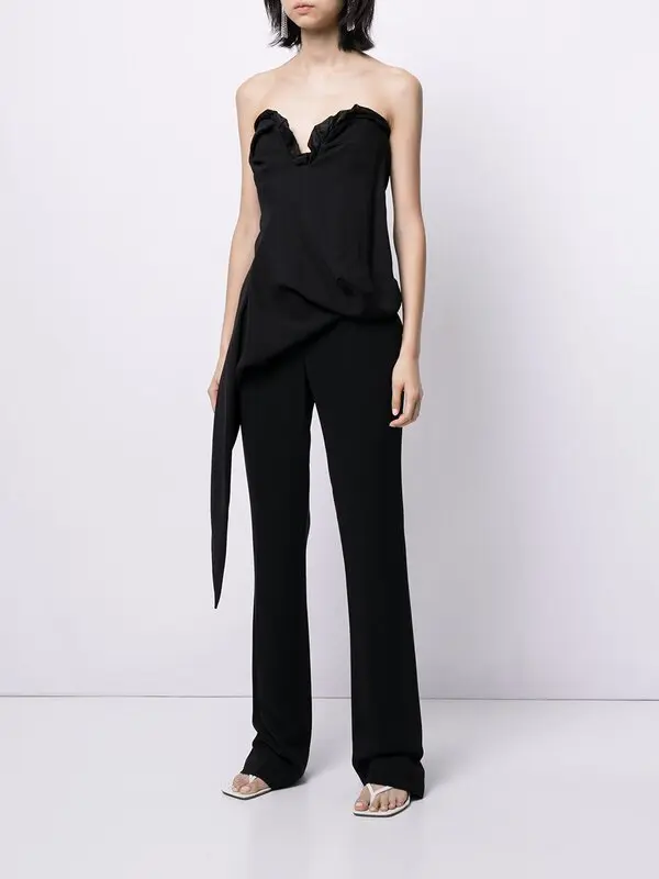 AMBUSH Ruffle-detail Corset Top