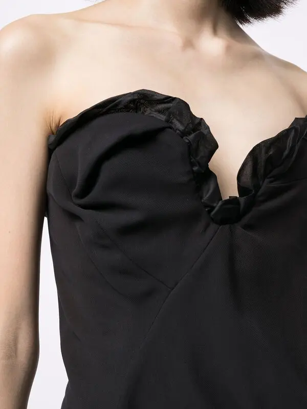 AMBUSH Ruffle-detail Corset Top
