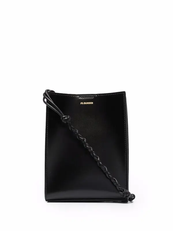 JIL SANDER Tangle Leather Shoulder Bag