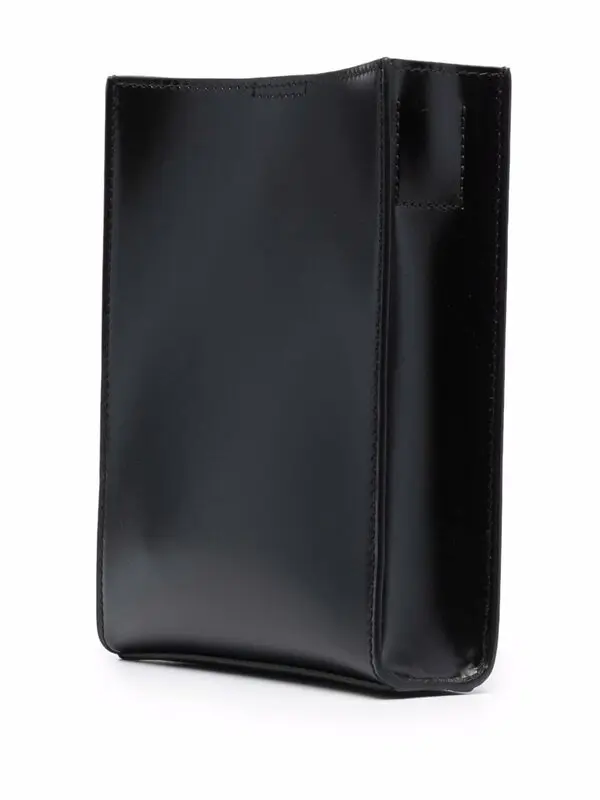 JIL SANDER Tangle Leather Shoulder Bag