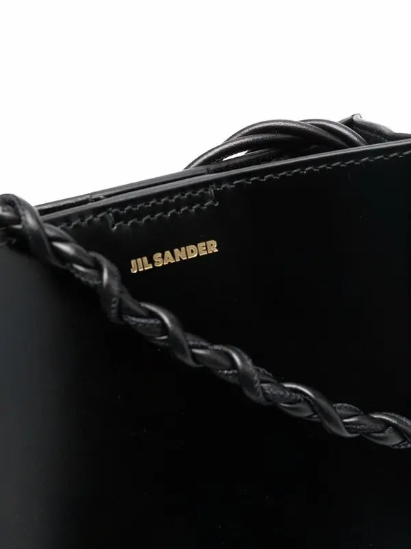 JIL SANDER Tangle Leather Shoulder Bag