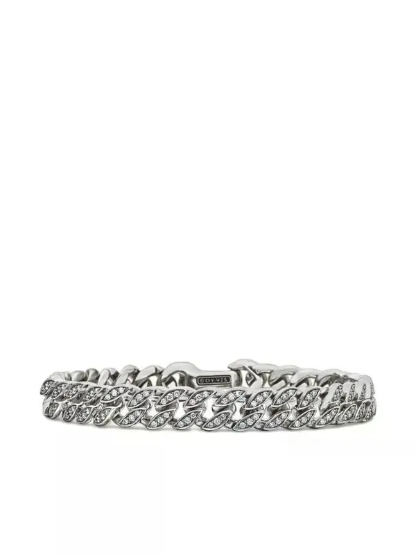 David Yurman Sterling Curb Chain Bracelet - Silver