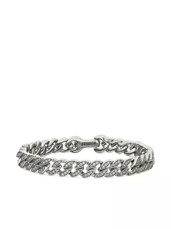 David Yurman Sterling Curb Chain Bracelet - Silver