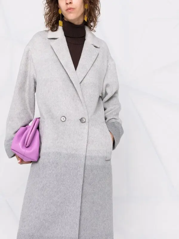 TWINSET Gradient-effect Double-breasted Coat