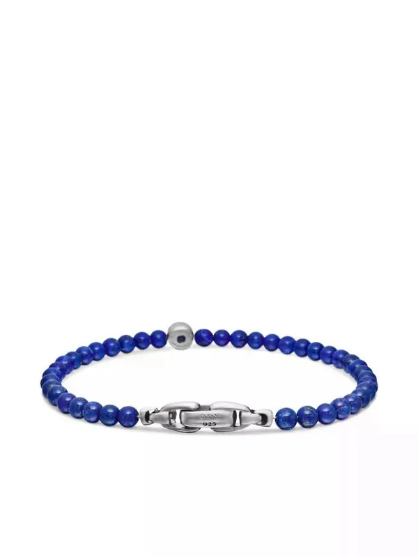 David Yurman Sterling Silver Spiritual Beads Evil Eye Bracelet