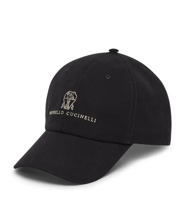 Brunello Cucinelli Logo Baseball Cap - Black