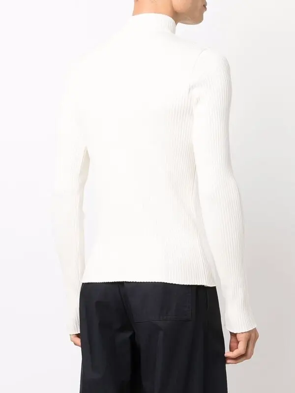 COURREGES Roll Neck Jumper - White