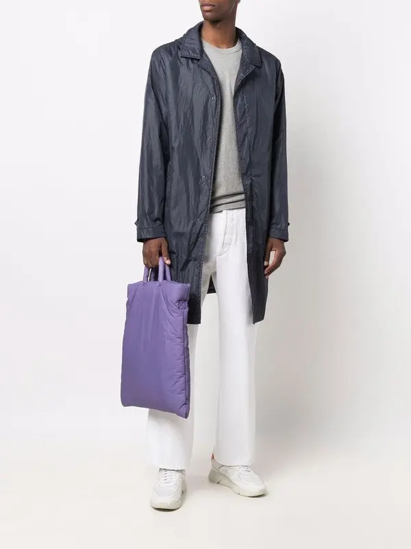 Aspesi Hooded Parka Coat - Blue