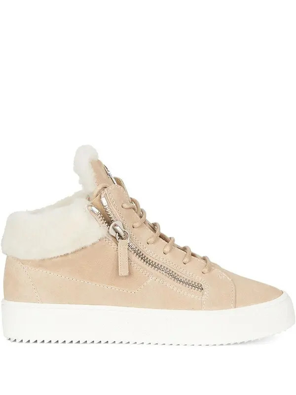 GIUSEPPE ZANOTTI Kriss Winter Mid-top Sneakers - Neutrals